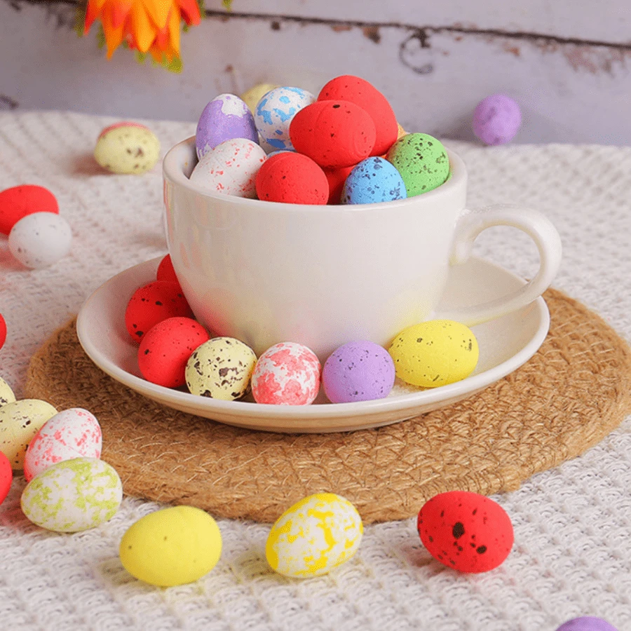50pcs/Pack Mini Spotted Easter Eggs Decorative Items, 2x2.5cm | SHEIN USA