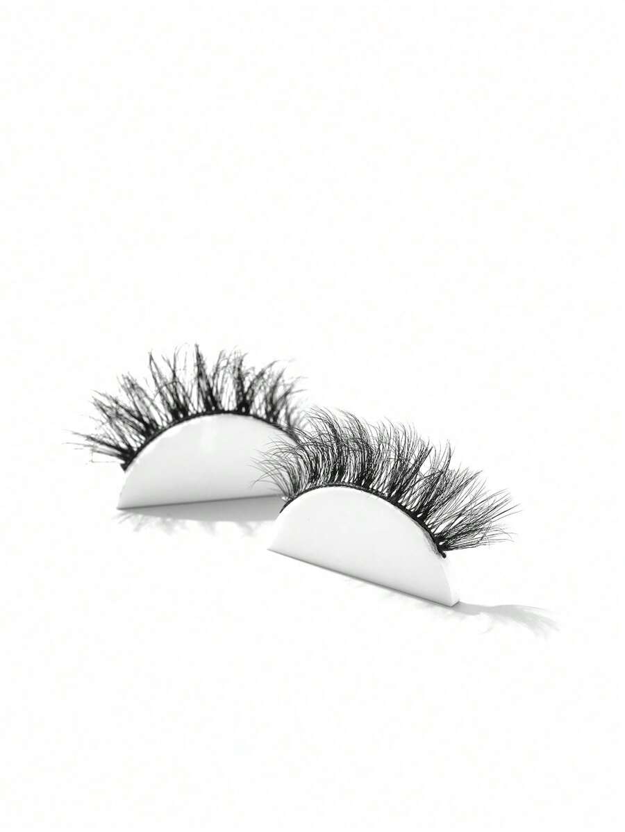 7 Pairs Messy Curly 6D 3D Cat Eye Crossed False Eyelashes, 7-14mm ...