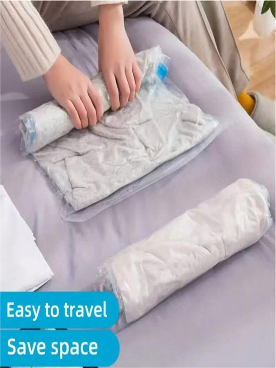 Space-Saving Vacuum Compressed Storage Bags For Travel Luggage ...