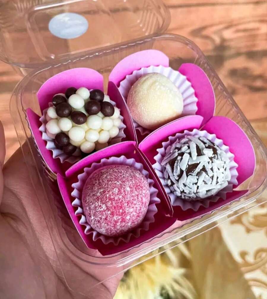 50 Units Square Sweet Jar Packaging With Hinged Lid - For Cakes, Pies ...