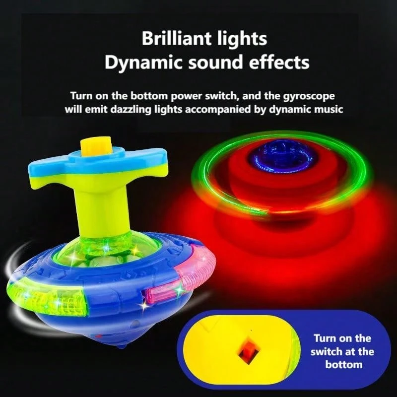 Intriguing UFO Model Gyro With Shimmering Lights And Energetic Sounds ...