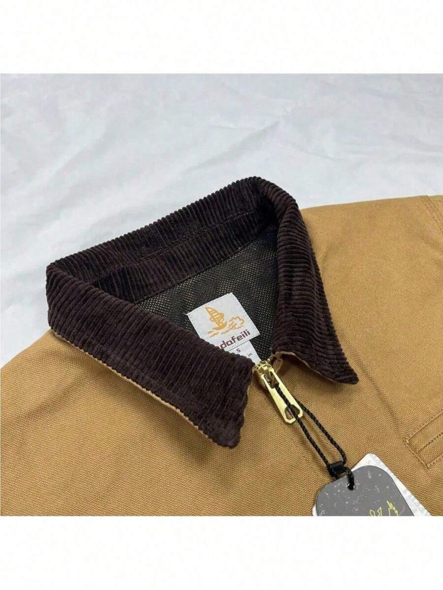 Stay Stylish In The Latest Men's Canvas Work Jacket For Spring And ...