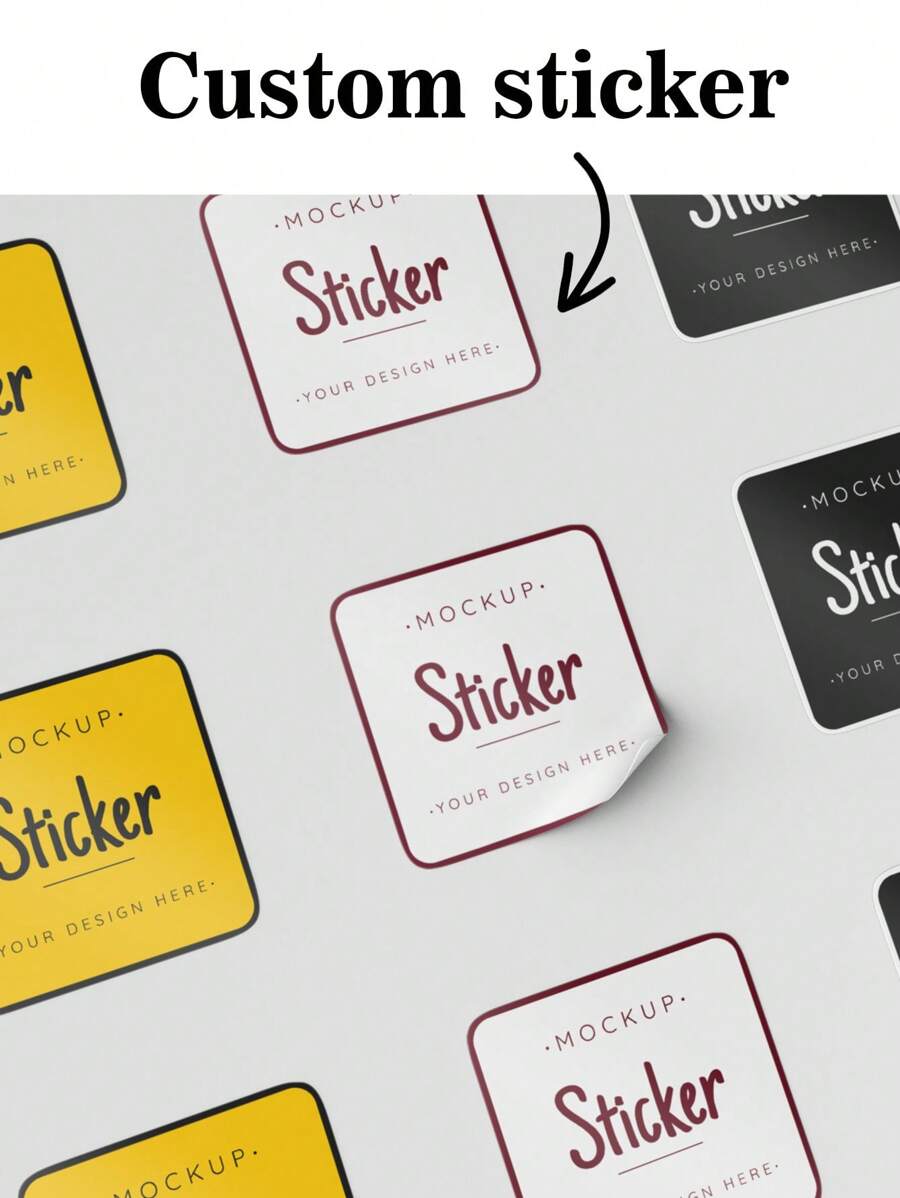 30-1000pcs Personalized Labels - Custom Stickers With Any Design Image ...