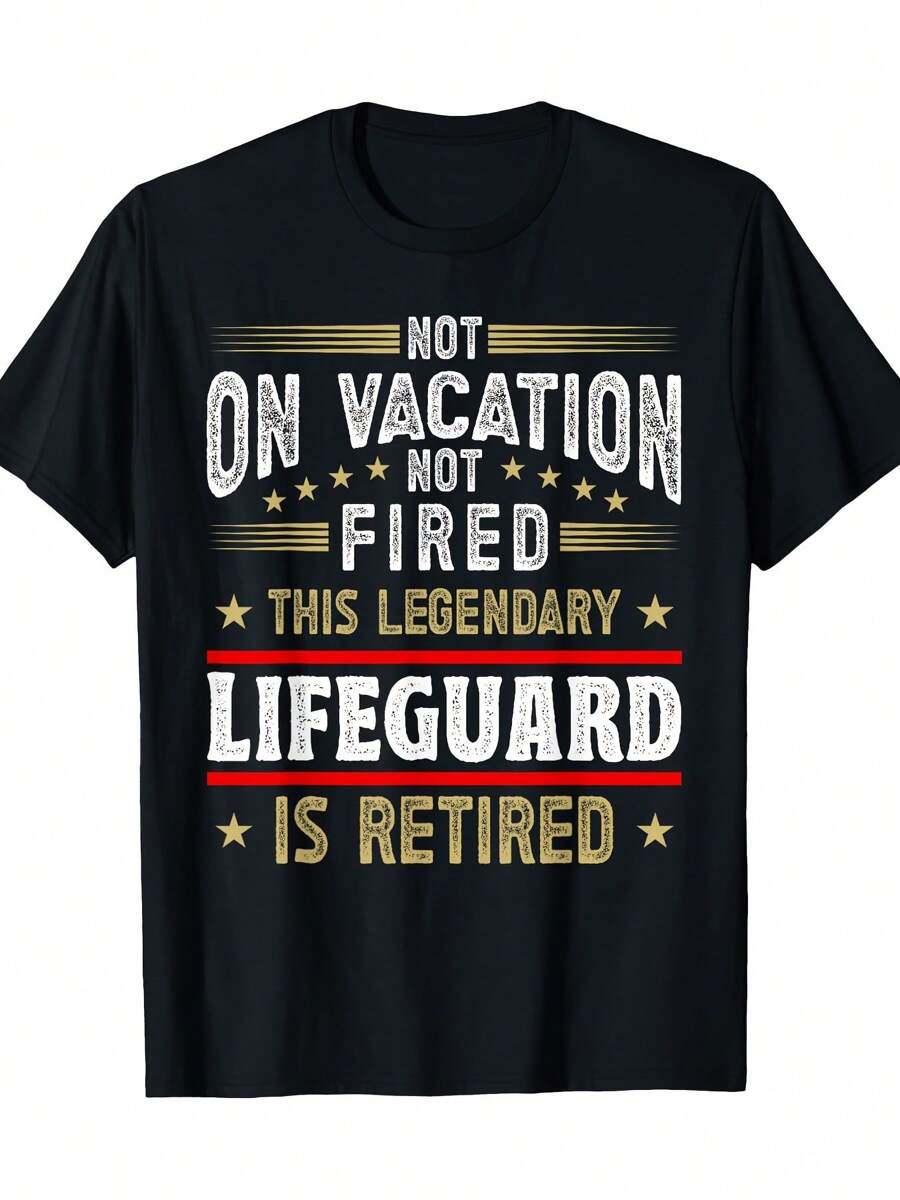 Retired Legendary Retired Lifeguard 2024 2025 T-Shirt | SHEIN USA