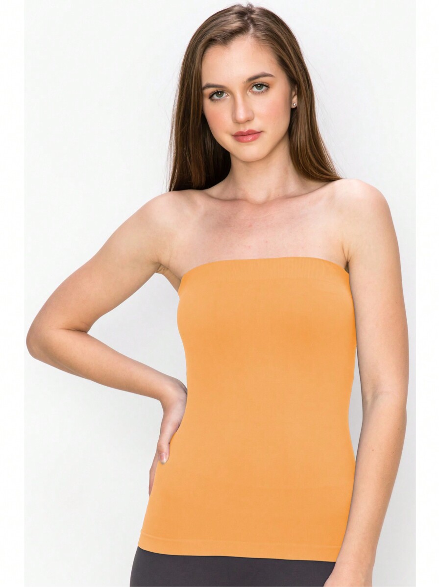 Kurve KURVE SEAMLESS TUBE TOP WITH SHELF BRA | SHEIN USA