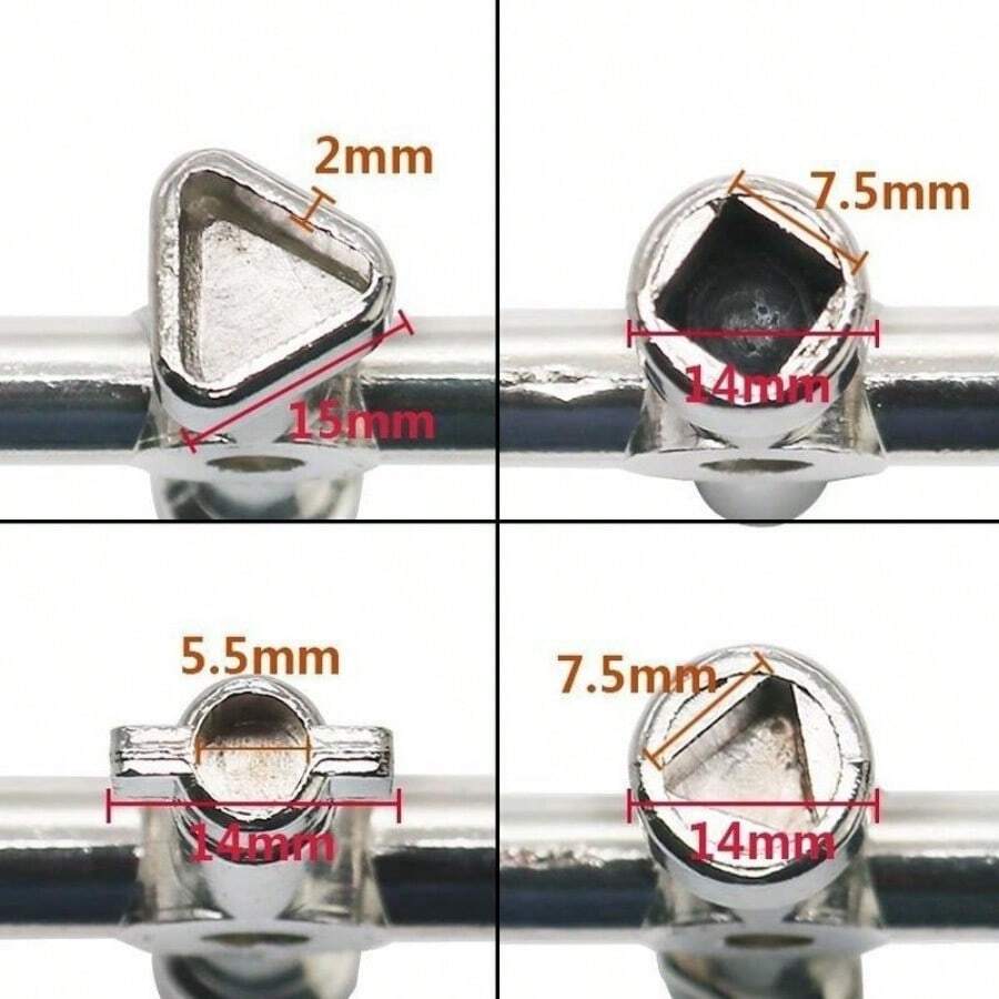 Multifunction 4 Ways Universal Triangle Wrench Key Plumber Keys ...