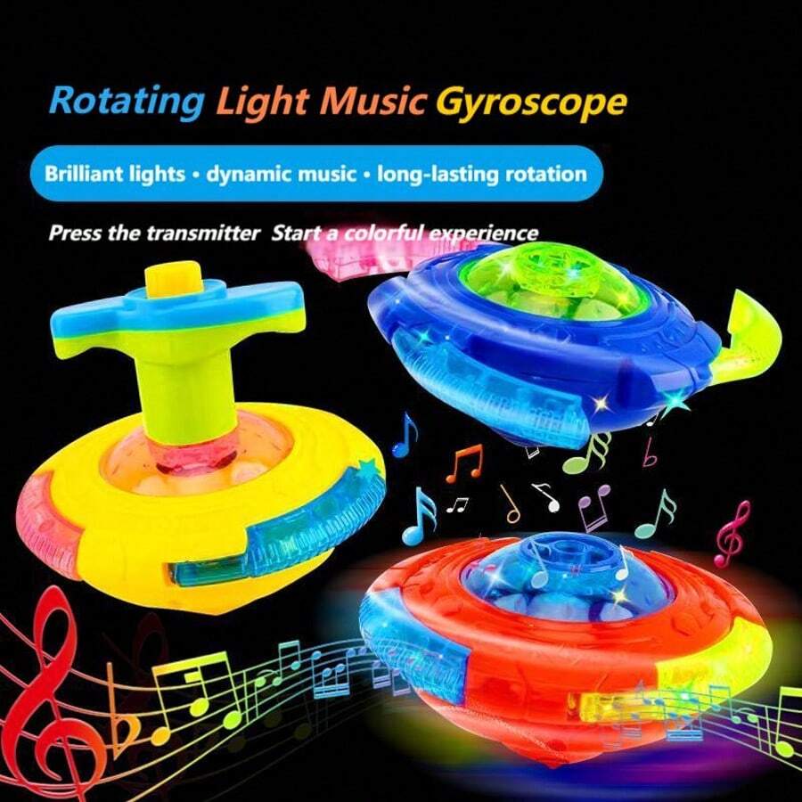 UFO-Styled Gyro Toy With Radiant Lights And Exciting Sound Effects ...