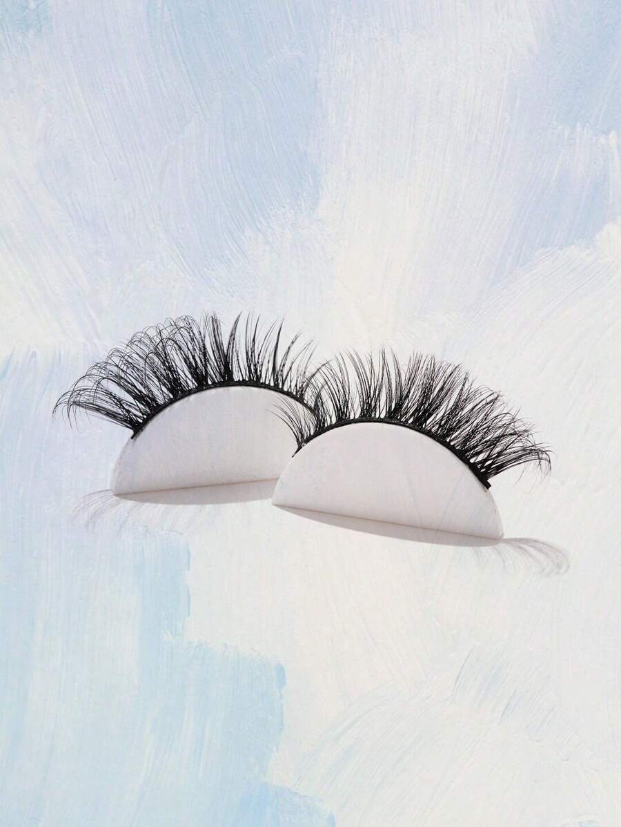 7 Pairs Full False Lashes 5D Stereoscopic Eye Elongated Fox Eye Faux ...