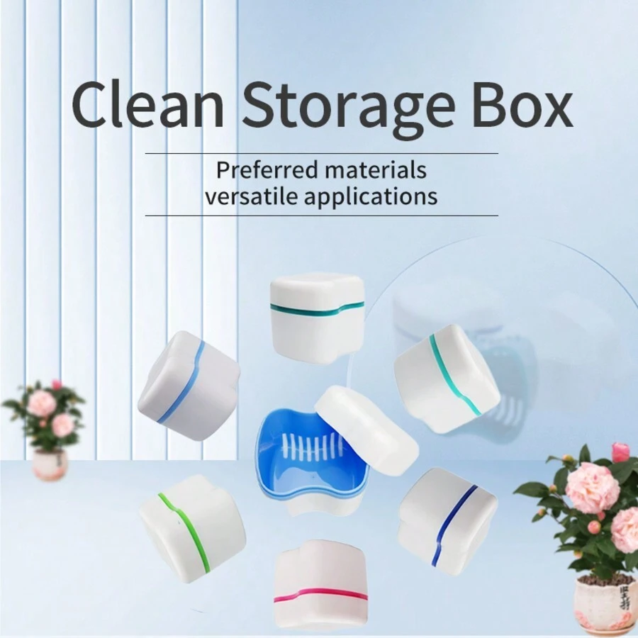European Style Portable Denture Retainer Storage Case, Keep Dental ...