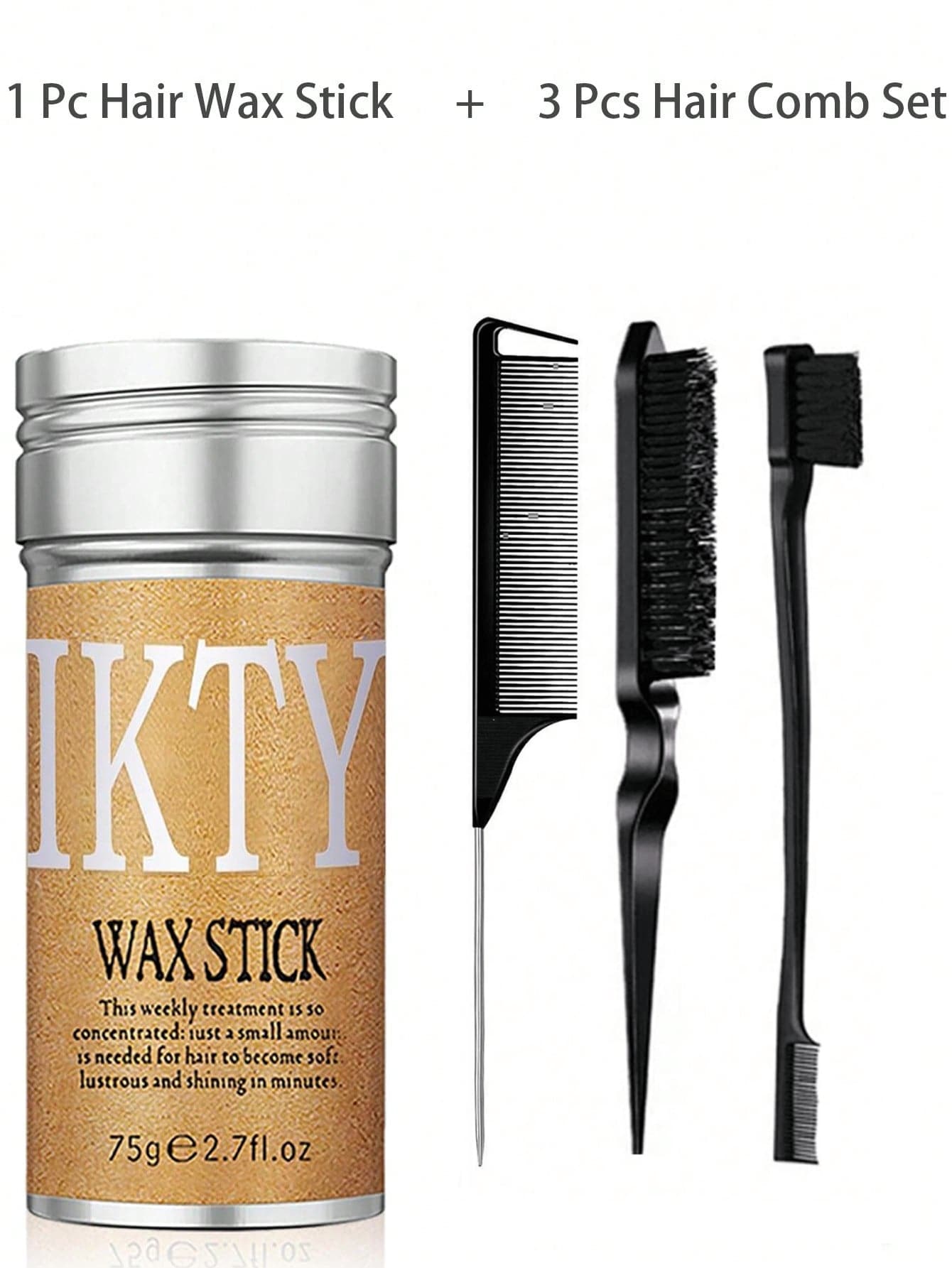 Wax Stick For Hair, Hair Pomade Stick Smoothing & Slick Stick For Wigs ...
