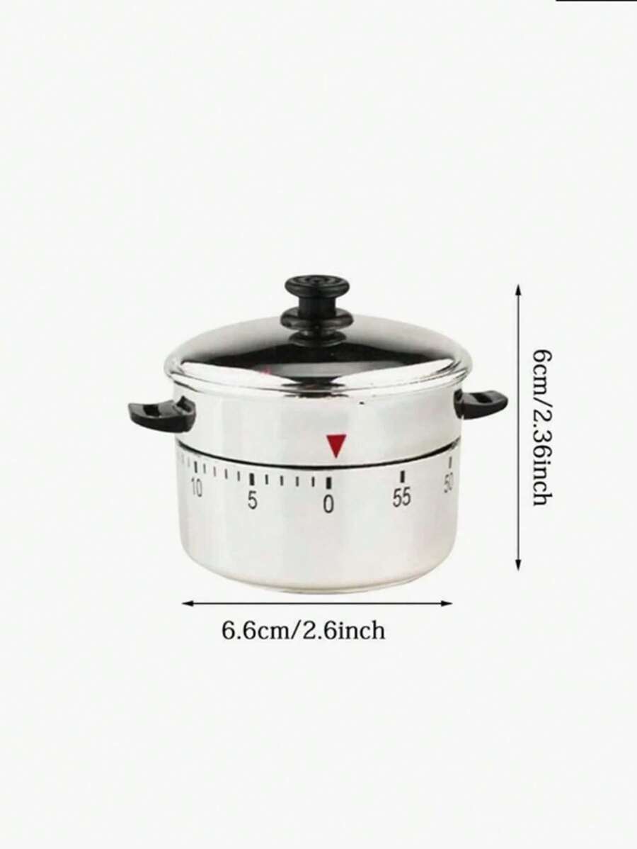 1pc Kitchen Timer Clock, Mechanical Kettle-Shaped Timer, 60 Minute ...