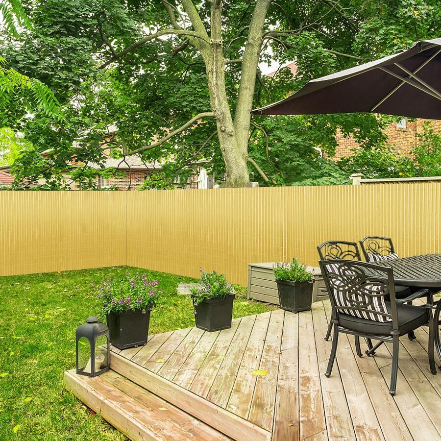 VA-Cerulean VA-Cerulean PVC Privacy Screen Mat Privacy Fence With Cable ...