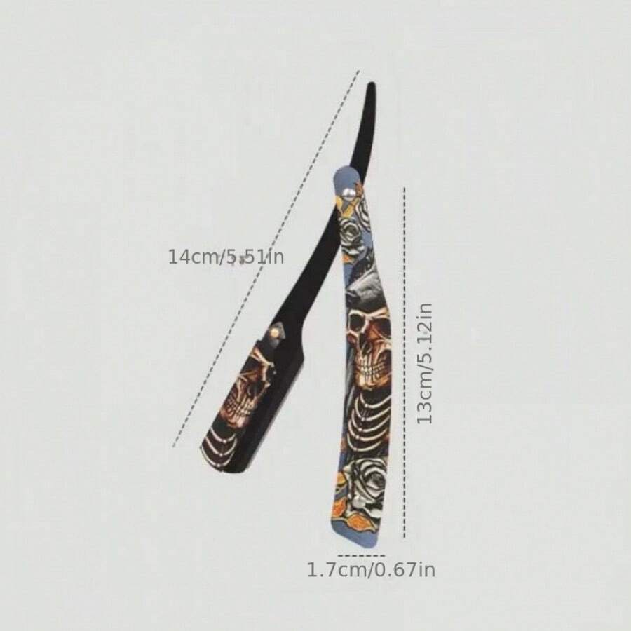 Navaja recta profesional de acero inoxidable, afeitadora manual ...