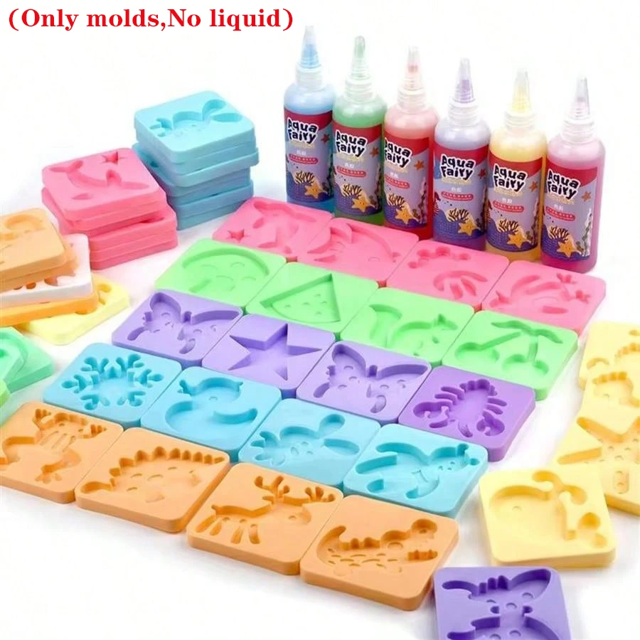 Handmade DIY Craft Painting Molds, Montessori Educational Magic Water ...