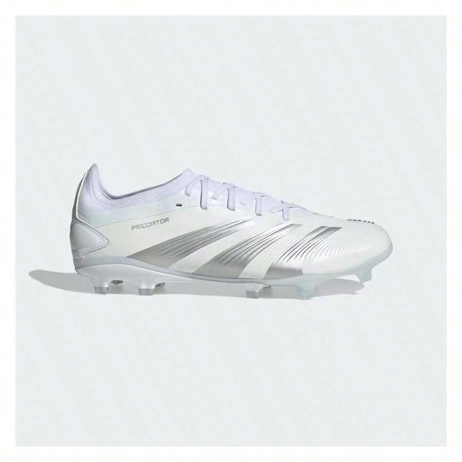 Adidas Predator 24 Pro IG7778 Mens White Silver Firm Ground Soccer ...