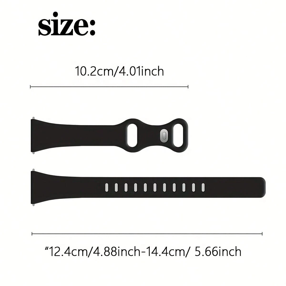 1 bracelet en silicone compatible avec Samsung Galaxy Watch 6/7/5/4/3/Active 2, bracelet de ...