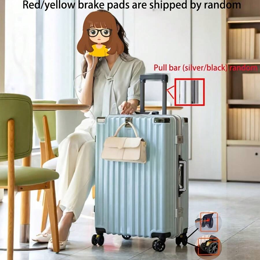 [Aluminum Frame Carry-On Luggage] 20in Aluminum Frame Carry-On Spinner ...