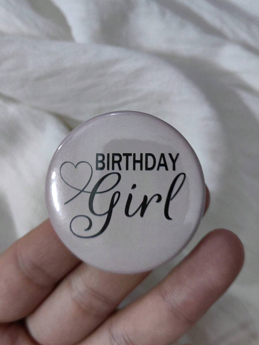 1pc 4.4cm/1.73inch Pattern Safety Pin Badge, Button Brooch, Suitable To ...