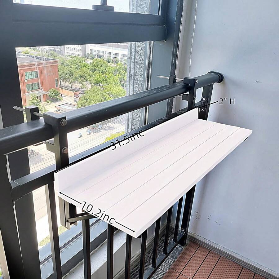 Railing Table,Folding Rail Table - Multi-Functional Rail Hanging Table ...
