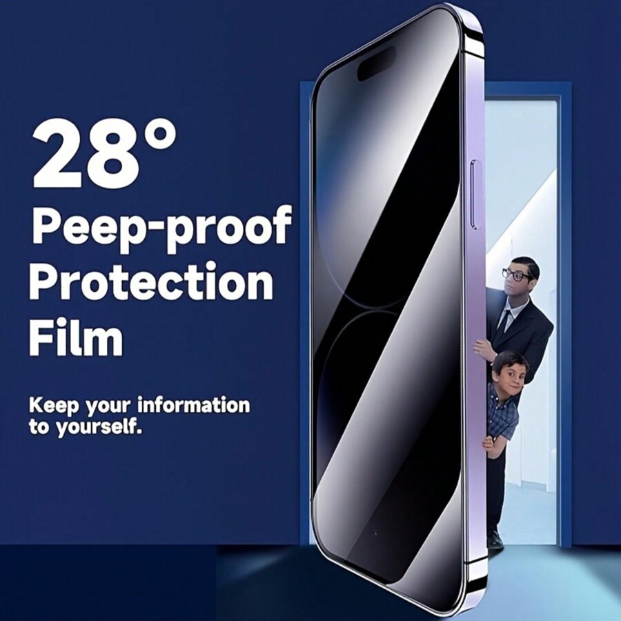 3pcs Tempered Glass Privacy Screen Protector, Easy To Install With One ...