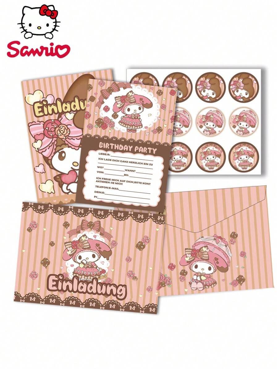 36PCS Sanrio Officially Licensed My Melody Invitation Letter Invitation ...