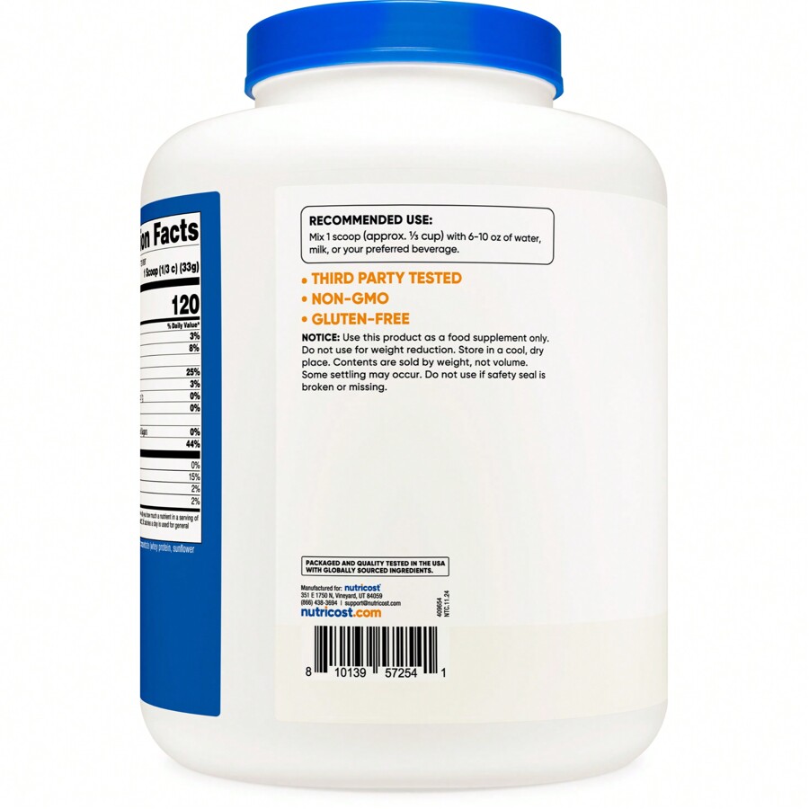Nutricost Whey Protein Powder, Unflavored, 5 Pounds - From Whey Protein Concentrate for Sale ...