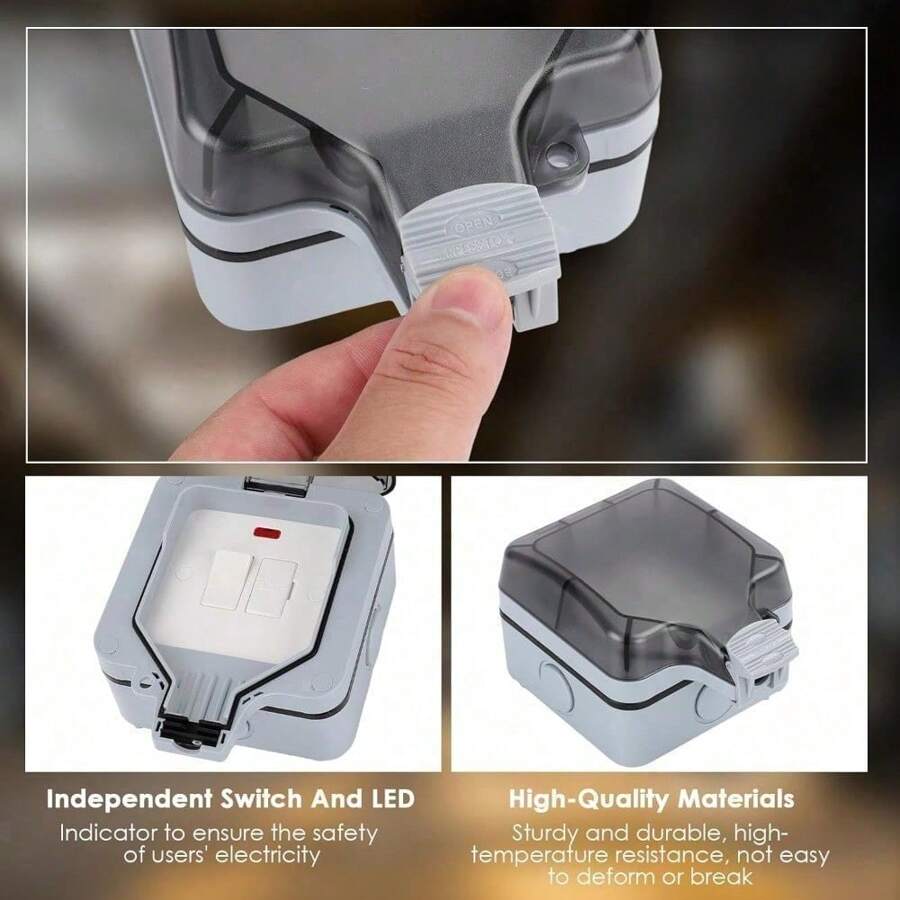 Outdoor Switched Weatherproof Fused Spur Switch 13 Amp IP66 Fused ...