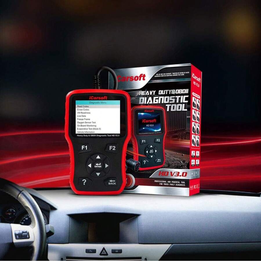 ICarsoft HD V3.0 Heavy Duty Truck Diagnostic Scanner Tool Code Reader ...