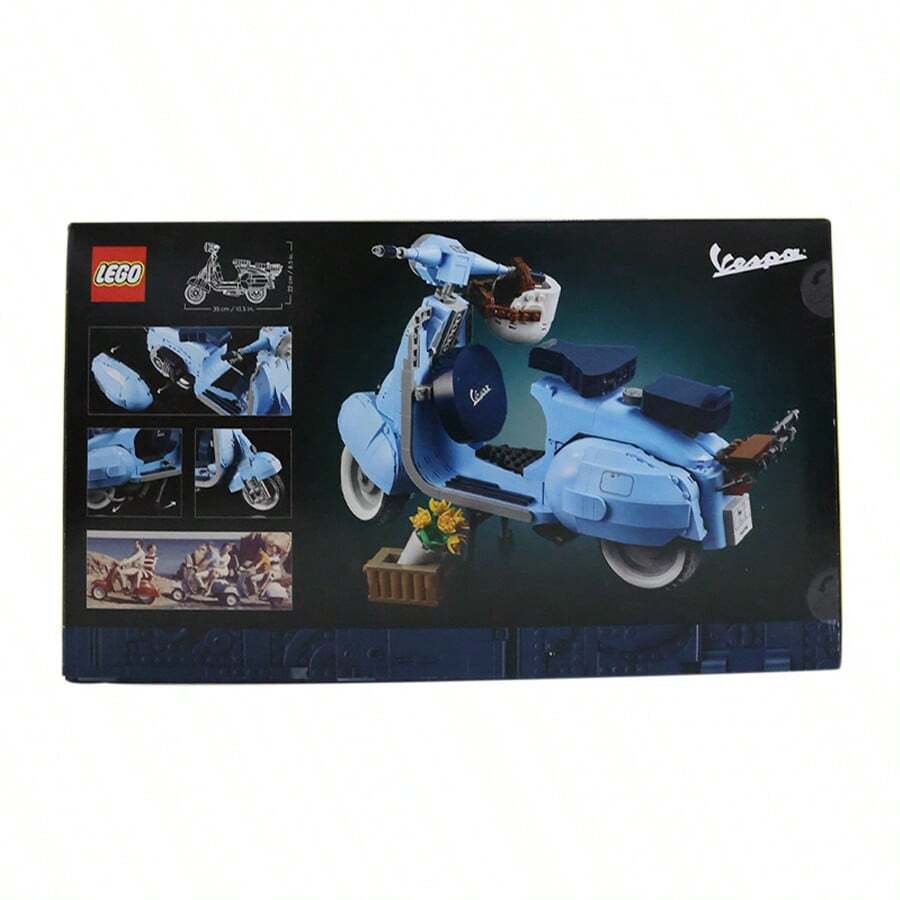 LEGO 10298 Vespa Motorcycle Scooter, Roman Holiday Puzzle Assembly ...