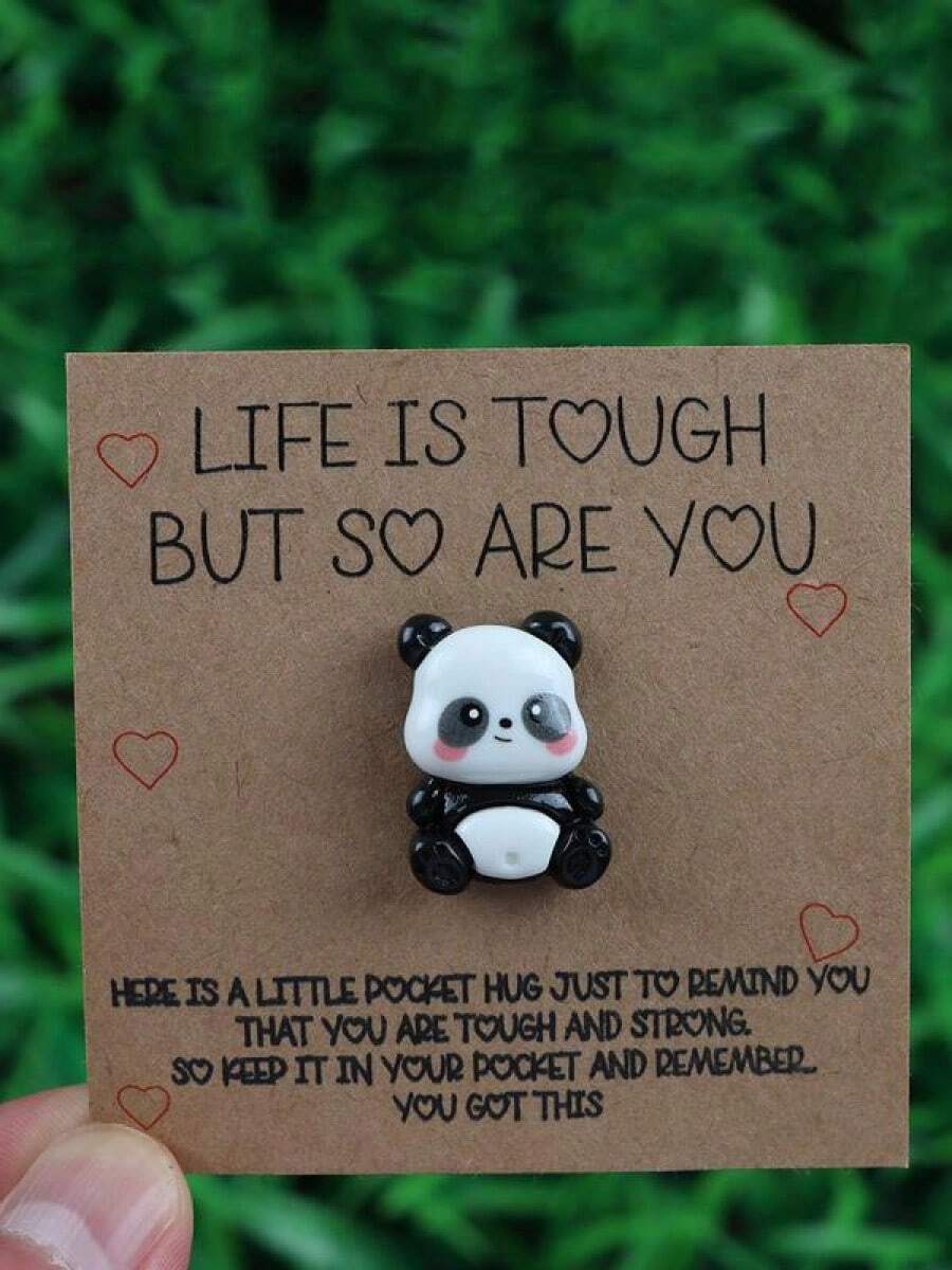 Cute Panda Design Pocket Hug, Inspirational Gift With Inspirational ...