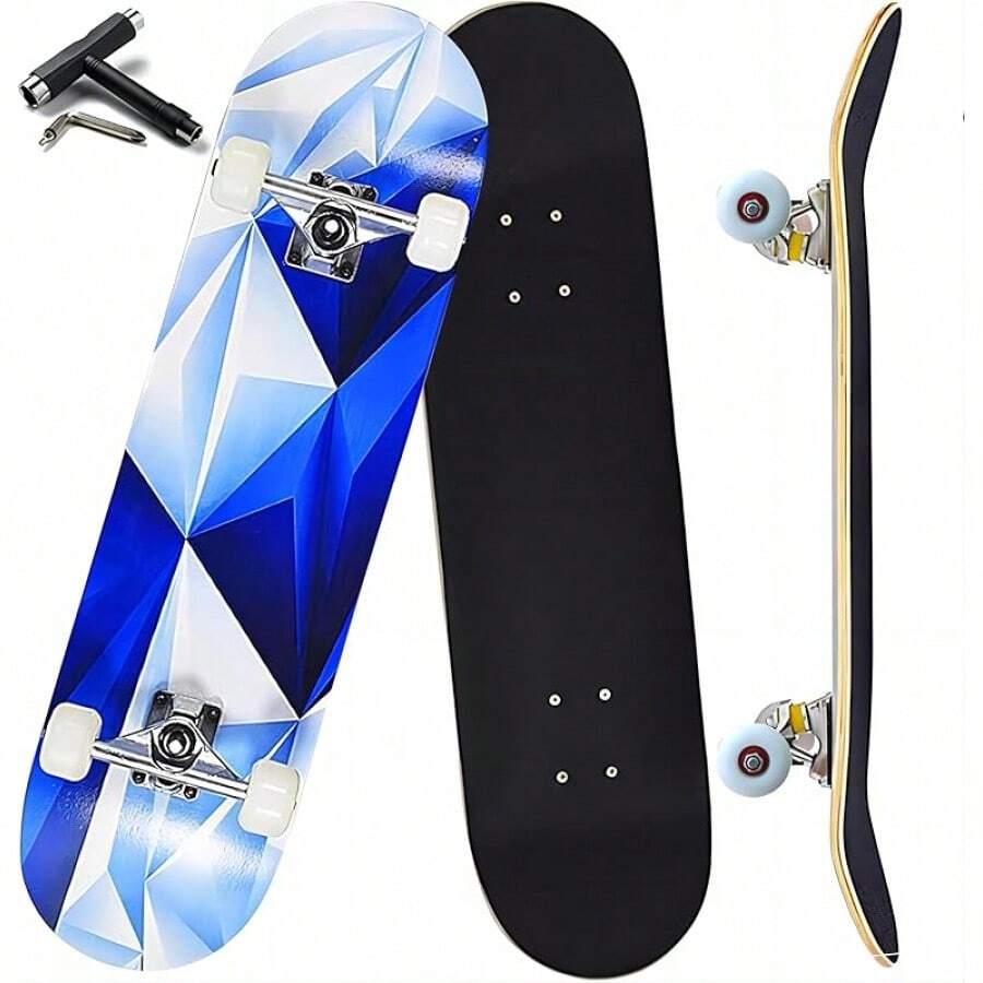 Pro Complete Skateboards Beginners BoysYouths Teens Adults 31x8 Skate ...
