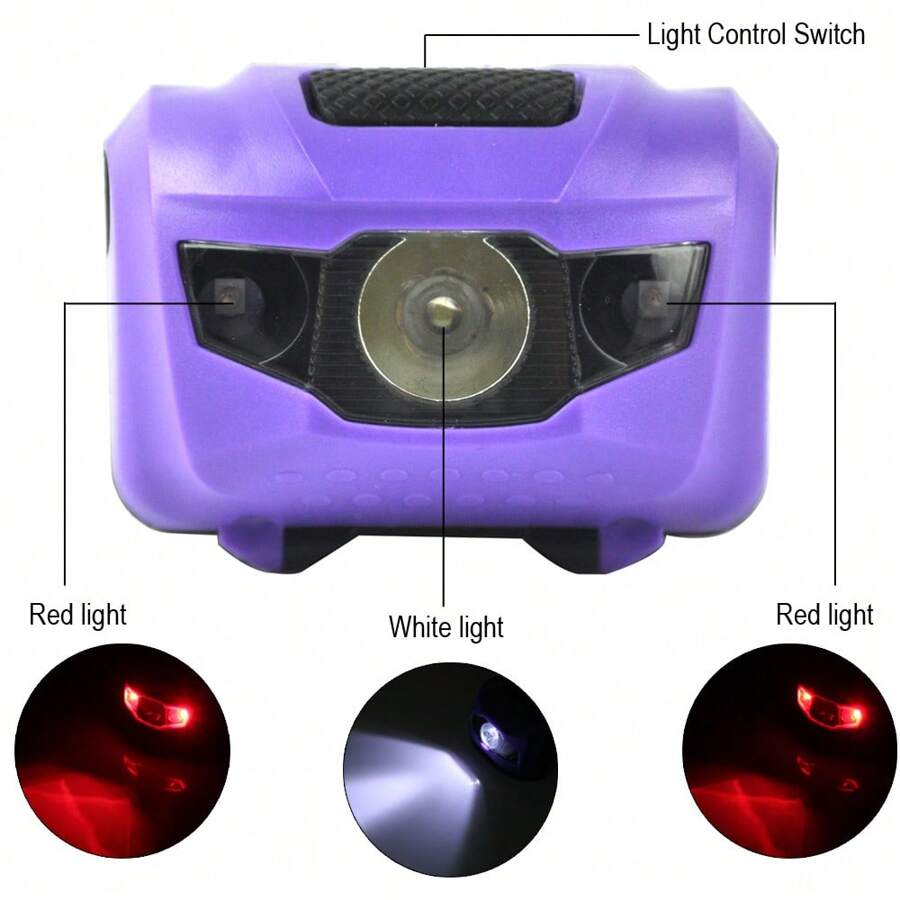 LED Mini Headlight 600LM Small Headlight 4 Mode AAA Battery Headlight ...