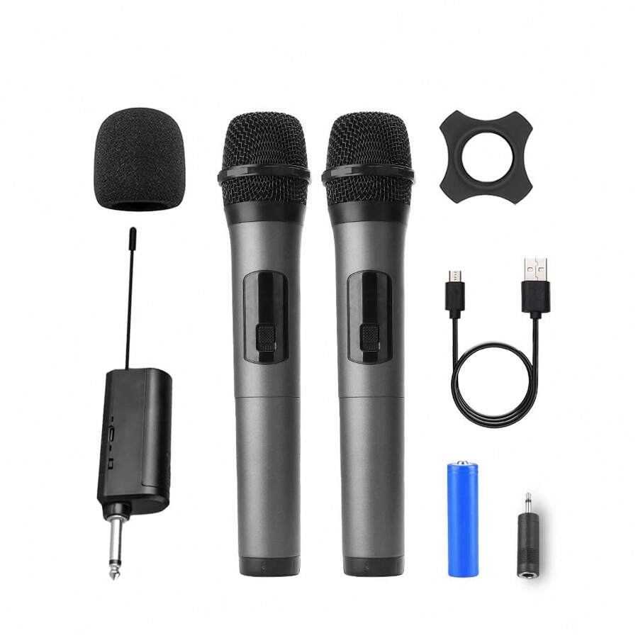 Professional Wireless Microphone Home KTV Outdoor Portable Singing ...