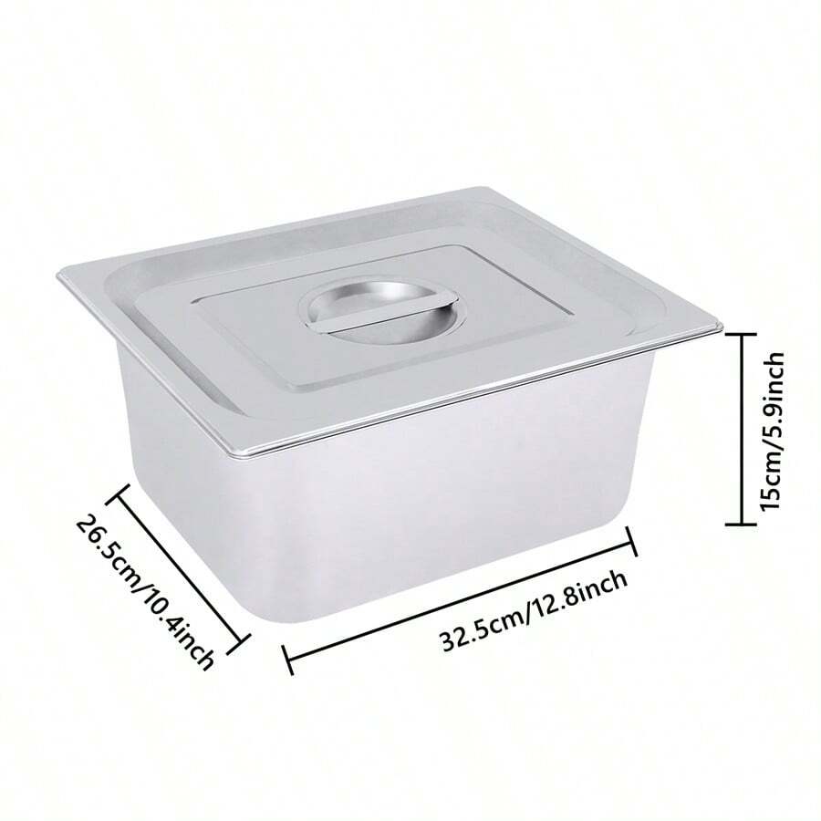 Shangmakel 4 Sets Of Stainless Steel Meal Trays With Lids: Square Food ...