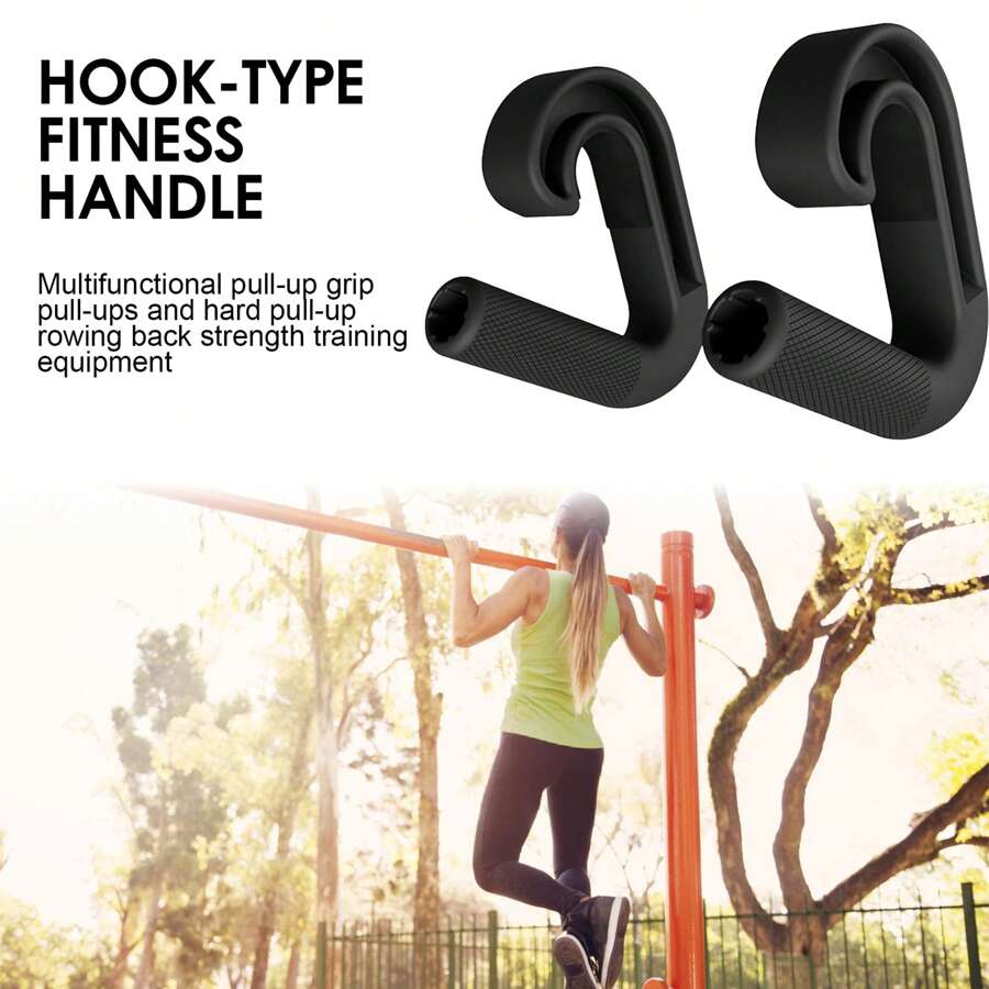 Pull Up Handles Grips Fitness Tools Deadlift Resistant Bands Strength ...