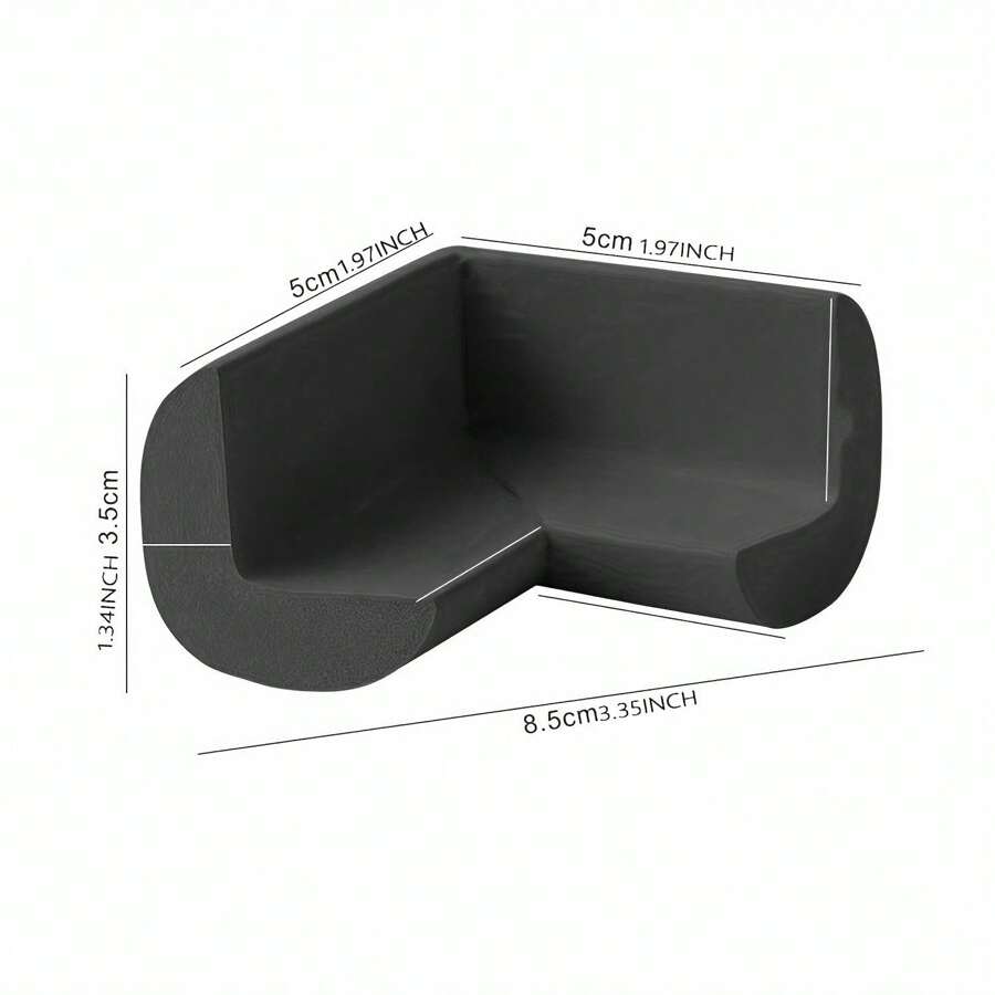 Soft Corner Protectors In Gray - Childproof Safety Edge Guards With Pre ...