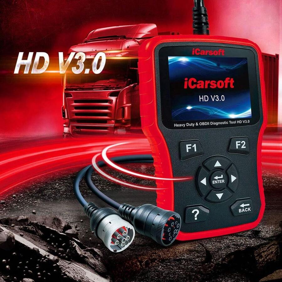 ICarsoft HD V3.0 Heavy Duty Truck Diagnostic Scanner Tool Code Reader ...
