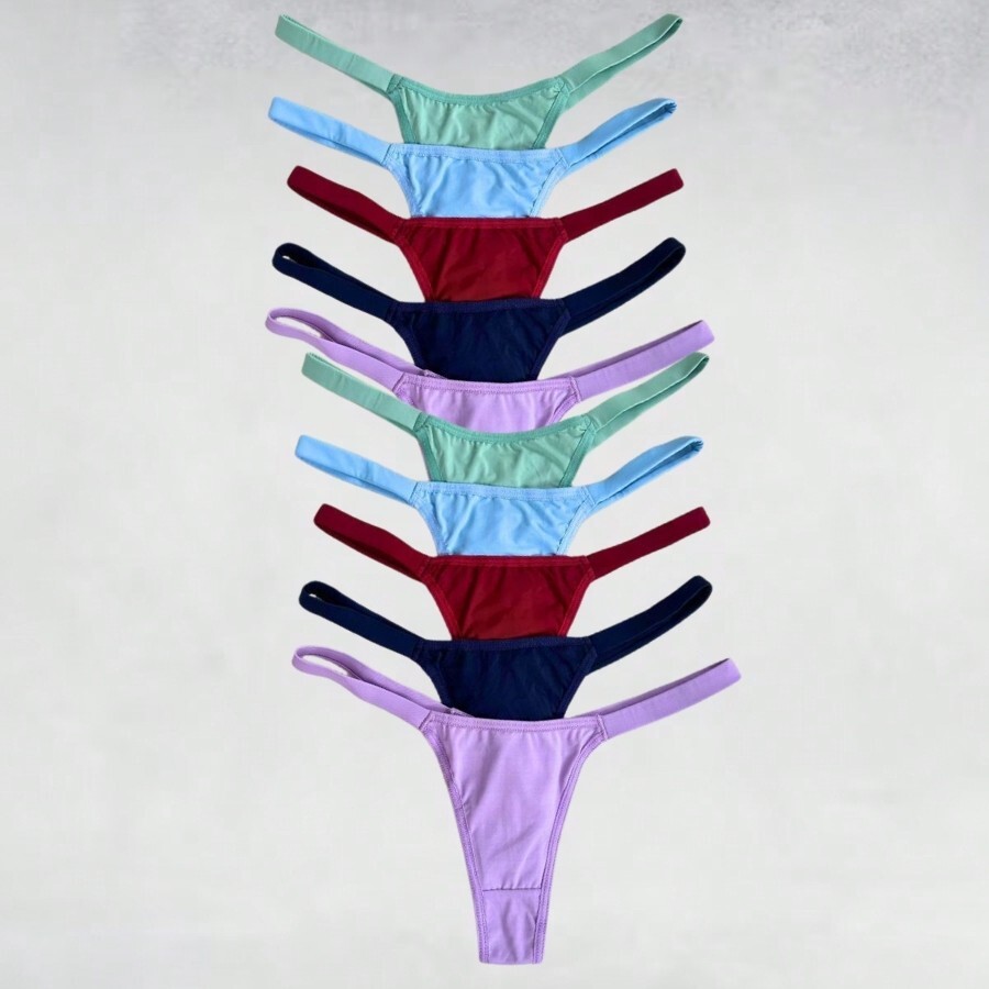 KIT 10 Separate Bikini Panties ASA DELTA Double String Bronze Mark ...