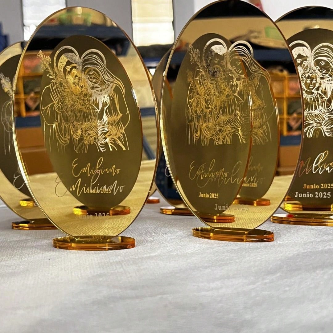 Personalized Wedding Favors Custom Arcylic Mirror Chocolate Favors Gold ...