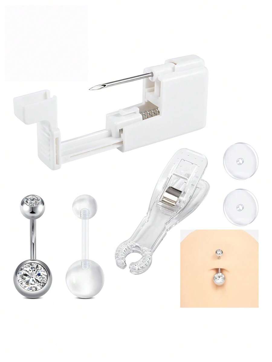 AVYRING 6 Stück Bauchpiercing Set, Bauchpiercing Pistole Set ...