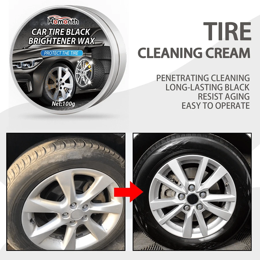 Homonth Car Tire Retreading Wax Tire Cleaning Decontamination Repair ...