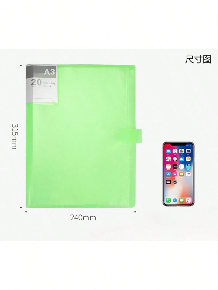 A3 Document Organizer Folder Portable File Holder For Student's Test ...