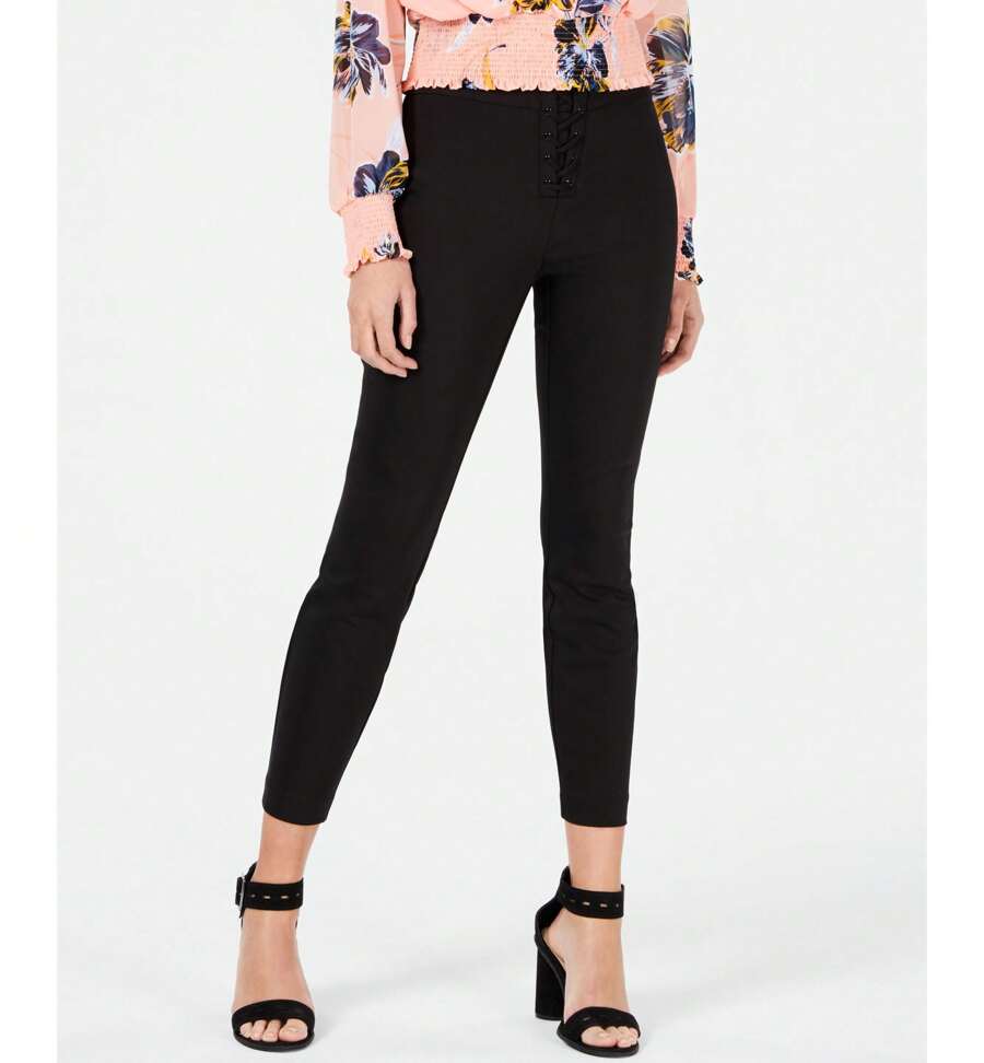 Bar III Bar III Lace Up Skinny Pants | SHEIN USA