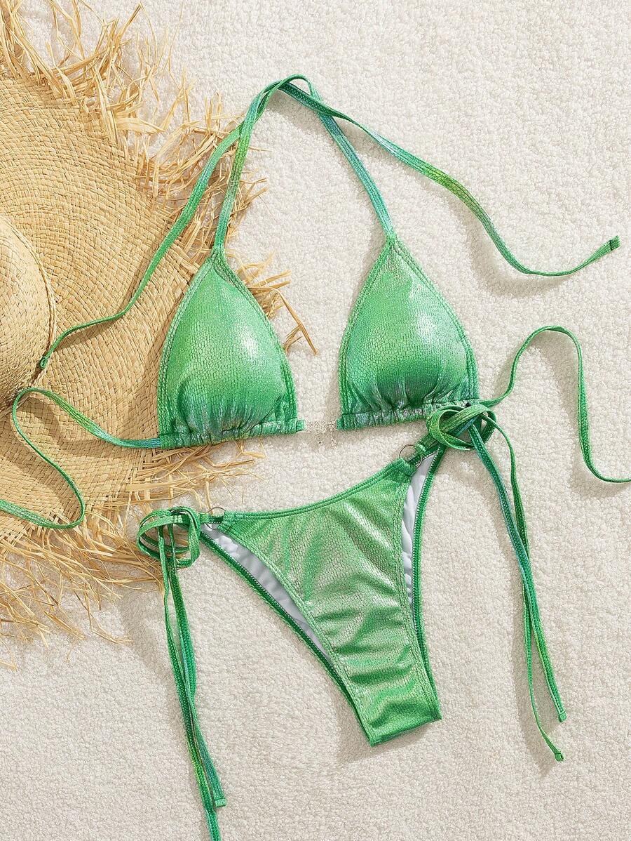 2025 New European And American Sexy Bikini Set Luxury Crystal Diamond