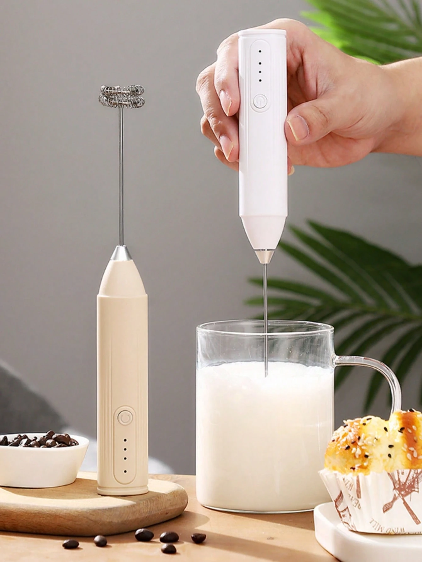 Espumador de leche eléctrico, máquina para hacer espuma de leche con ...