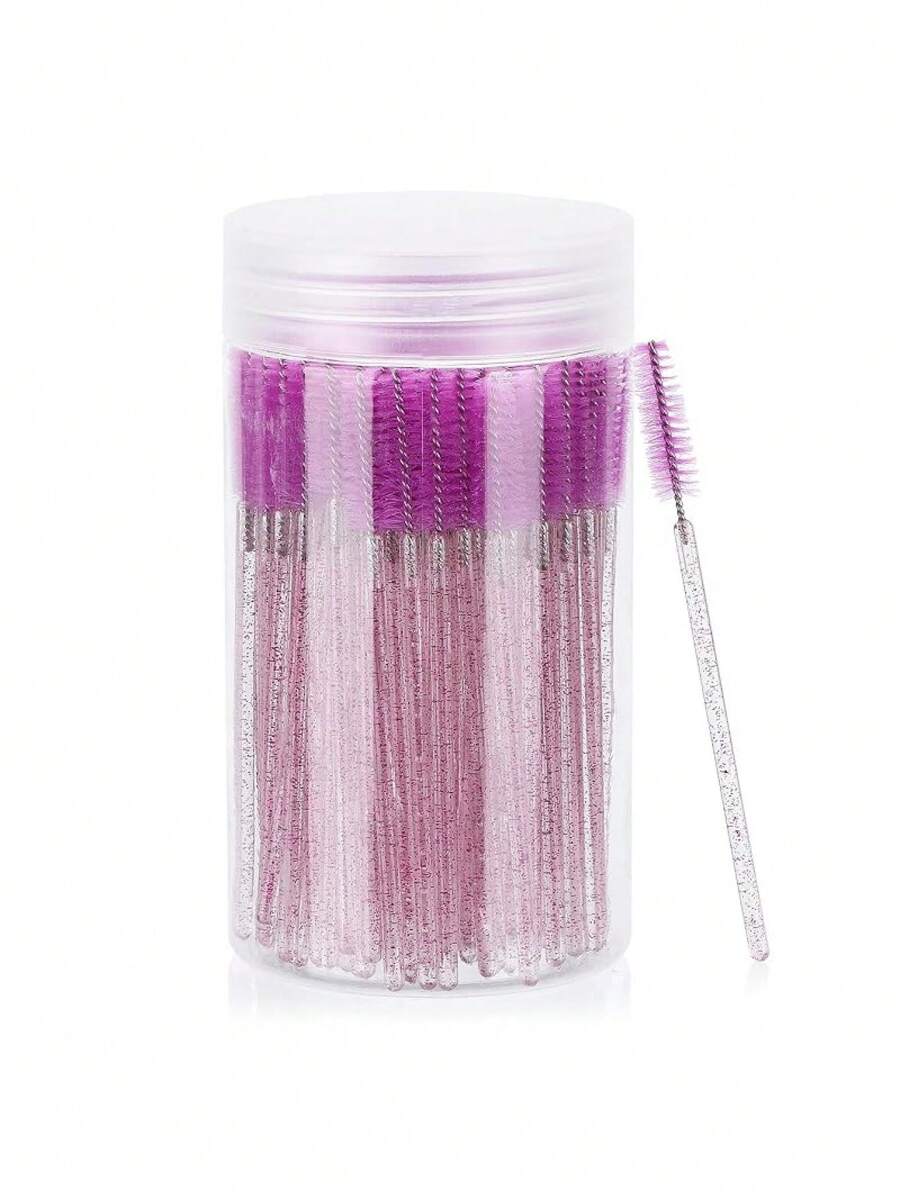 100pcs Disposable Mascara Wands, Crystal Eyebrow Spoolie Brush For ...