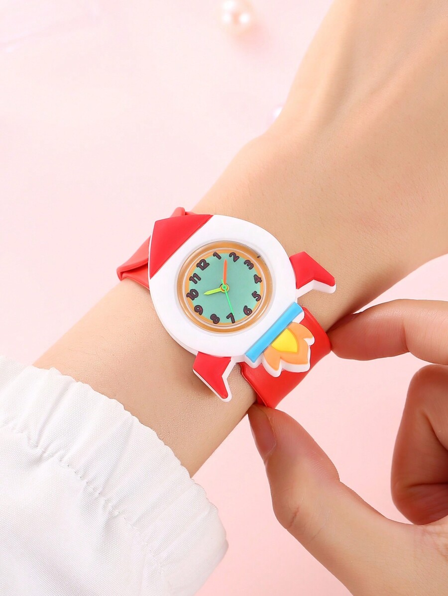 Kids Cute Rocket & Spaceship Slap Watch | SHEIN