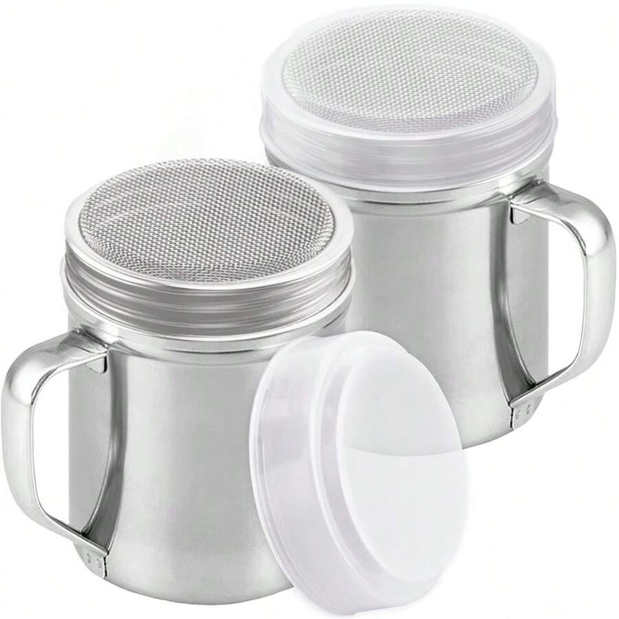 1pc Stainless Steel Dredges, Stainless Steel Powder Sugar Shaker Duster ...