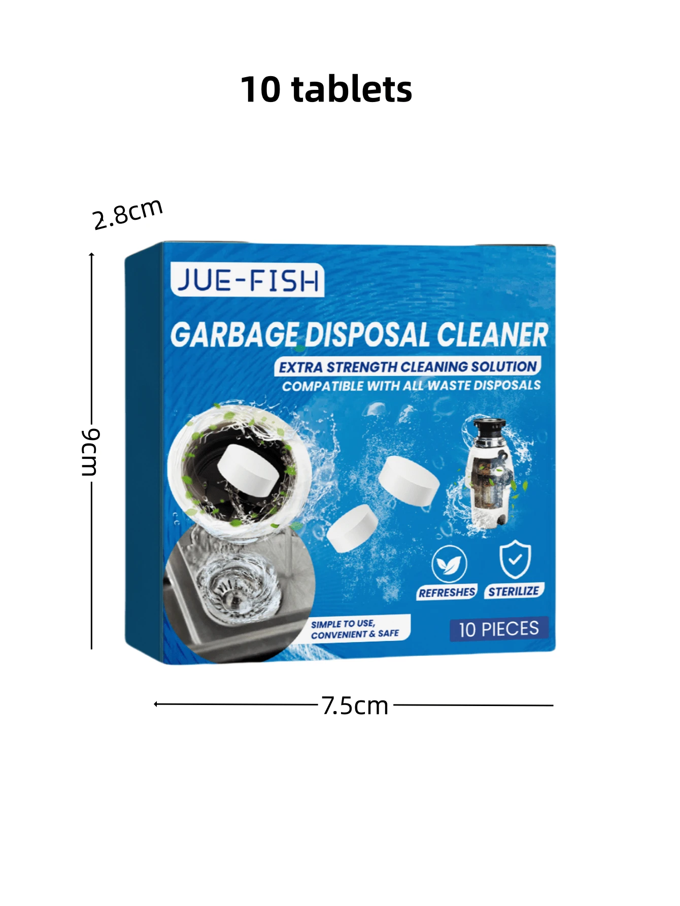 Sink Cleaning Tablets Kitchen Dishwashing Sink Cleaning Grease Stains ...