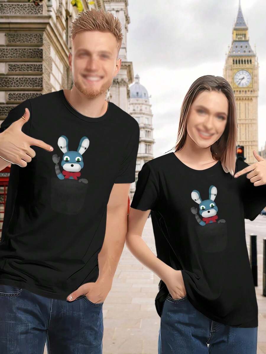 Valentine's Day Bon The Bunny Pocket T-Shirt - The Walten Files (TWF ...